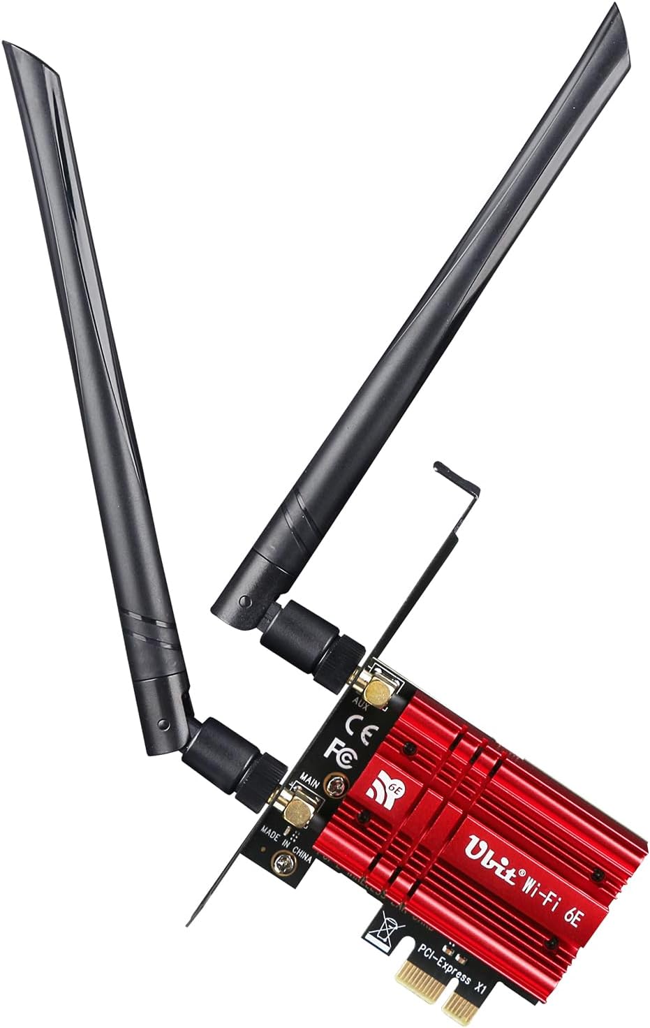 Ubit Carte WiFi 5400Mbps PCIe WiFi 6E Bluetooth5.2, Intel WiFi 6E AX210 ...