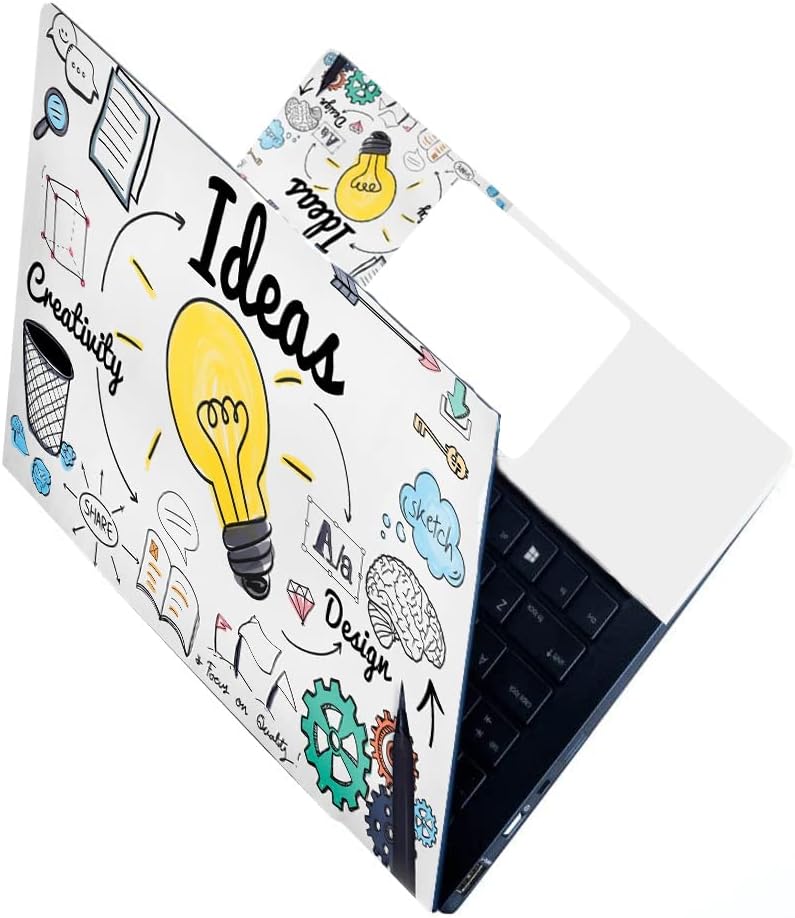 Paper Plane Design Laptop Skin Stickers for 15.6 inch Laptop All Models ...