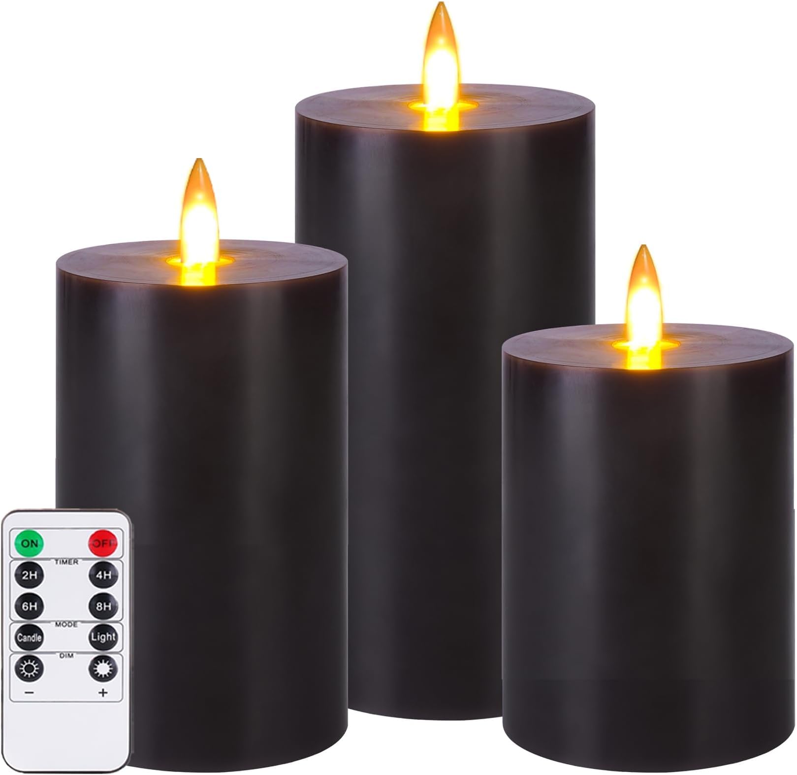Amazon.com: Auemaniliy Flameless LED Candles, Battery-Powered Candles ...