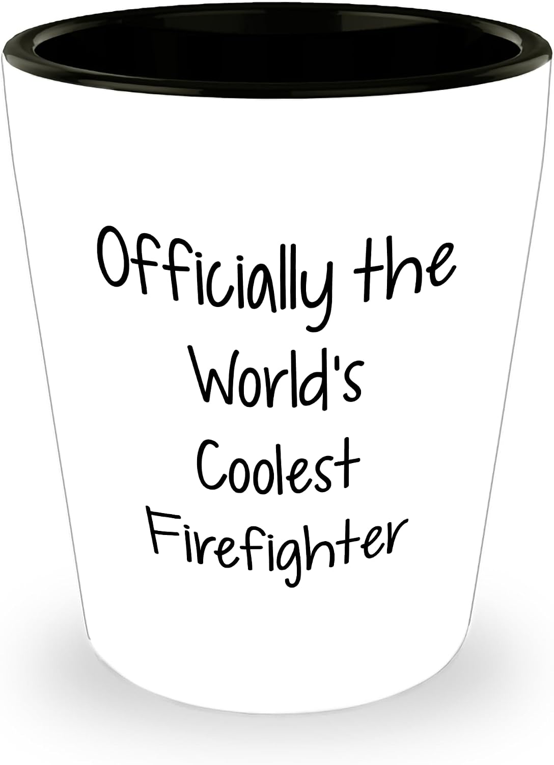 Amazon.com: Officially The World's Coolest Firefighter Shot Glass ...