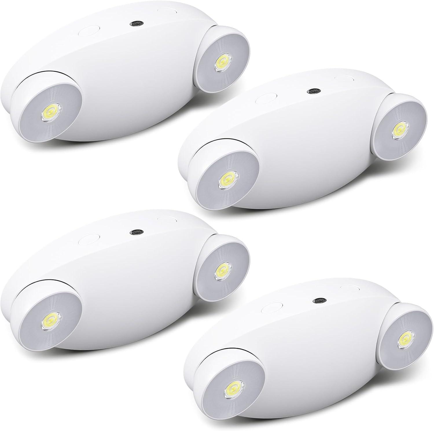 Baquler 4 Pcs Emergency Lights for Business, with Battery Backup 2 ...