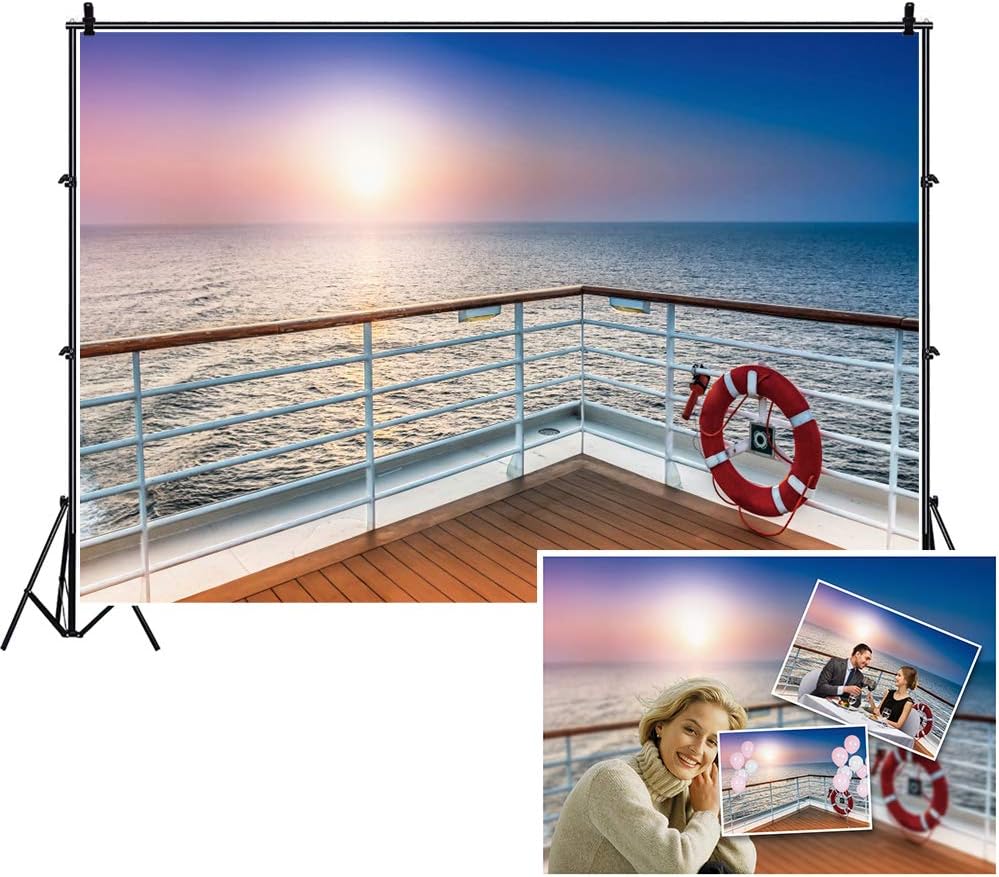 Amazon.com : Yeele 7x5ft Luxury Cruise Backdrop for Photography Sea ...