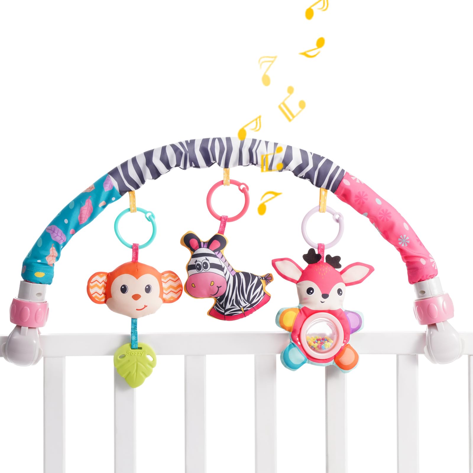 Amazon.com: Koty Baby Stroller Arch Toy - Car Seat Toys for Babies 0-6 ...
