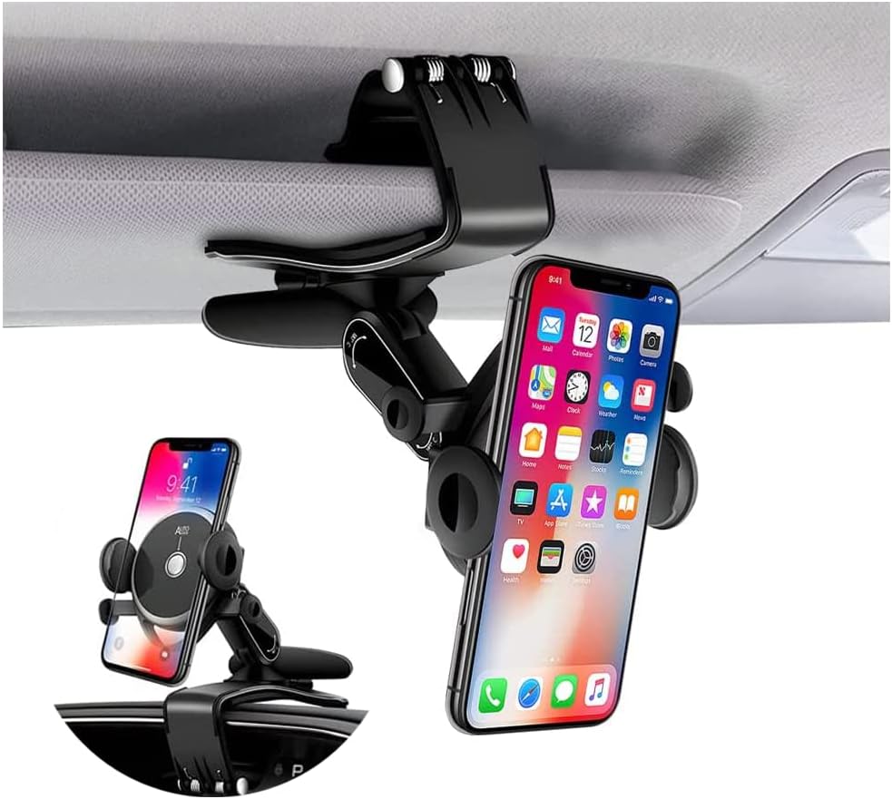 Car Phone Holder Mount, Clip On Auto Dashboard, Cell Phone Stand with ...