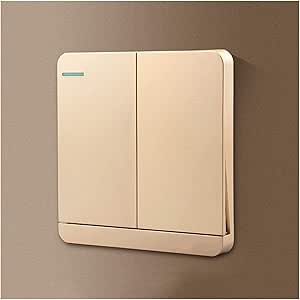 Rocker switch 1-4 Gang 2 Way Gold 86 Type 10A 240V Wall Panel Switch ...