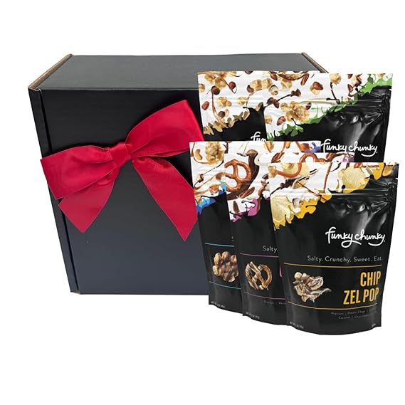 Amazon.com: Funky Chunky | Gourmet Chocolate Popcorn Gift Box | Caramel ...