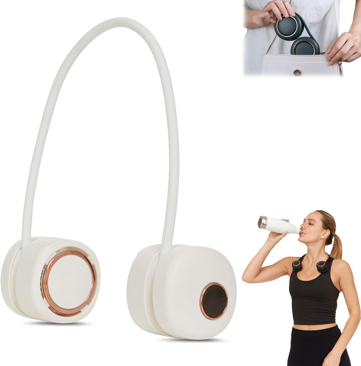 Amazon.com: Sitiour Infini Breeze Neck Fan, Infini Breeze Foldable Neck ...