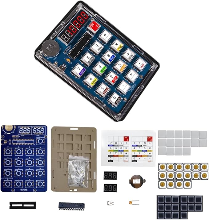 Gikfun 6-Bit DIY Calculator Kit - Desktop Electronic Soldering Project ...