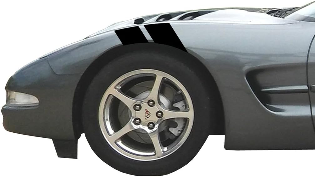 Amazon.com: Clausen's World 4 Inch Fender Hash Mark Bars Racing Stripes ...