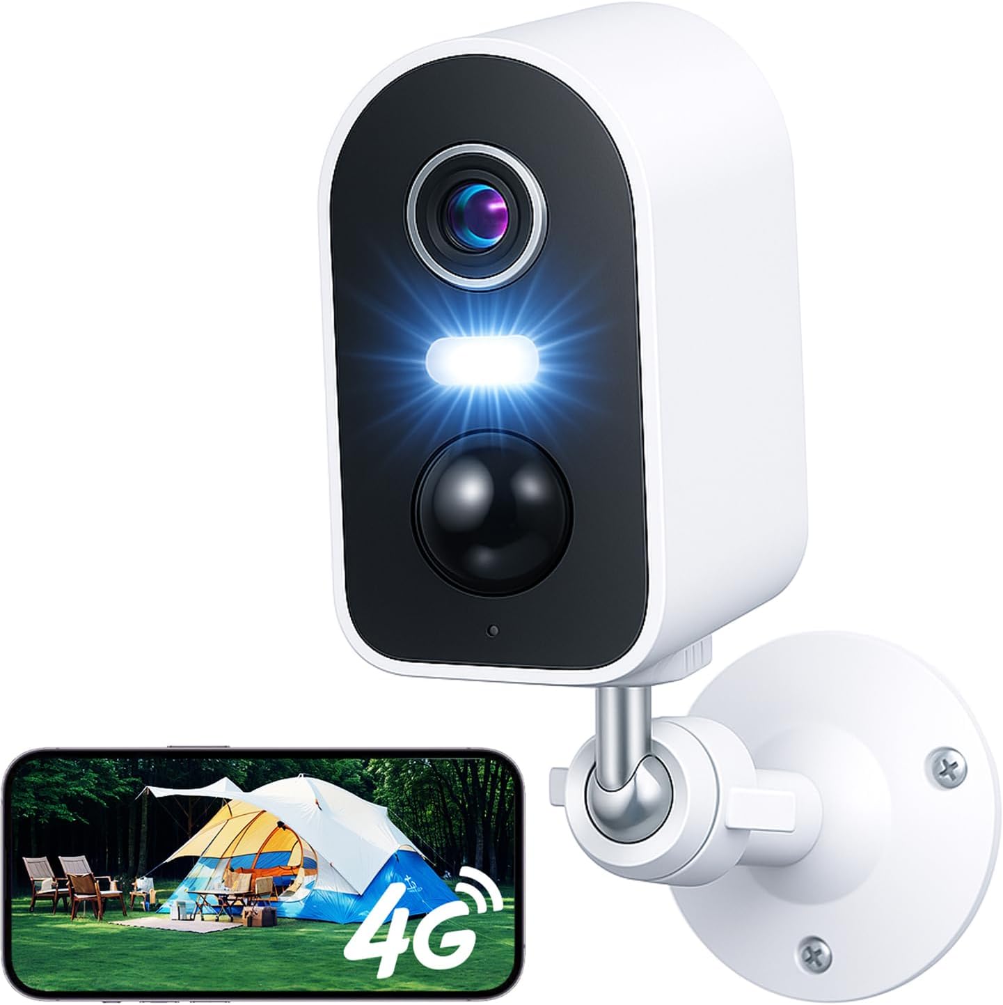 Amazon.com : KKB No WiFi Security Camera, 4G LTE Cellular Security ...