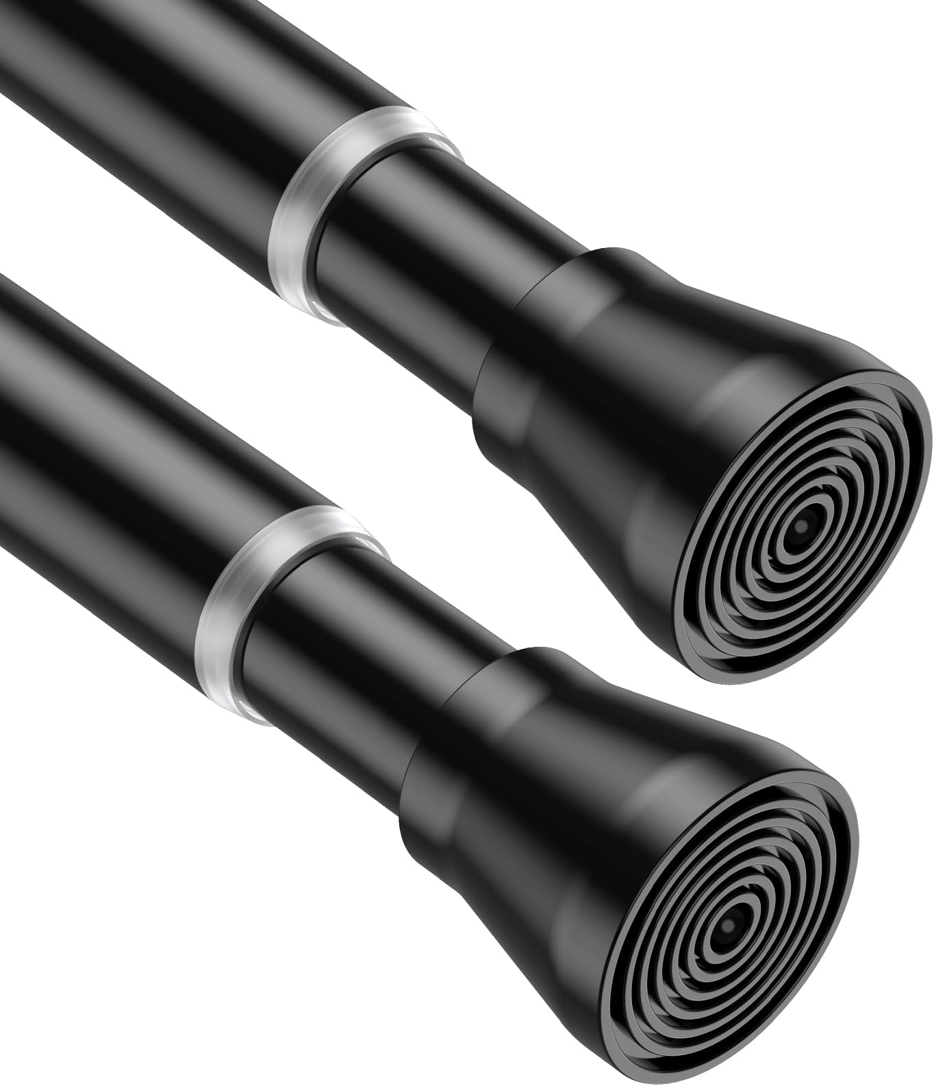 Amazon.com: Tension Curtain Rod Black Tension Rod 2pcs Spring Curtain ...