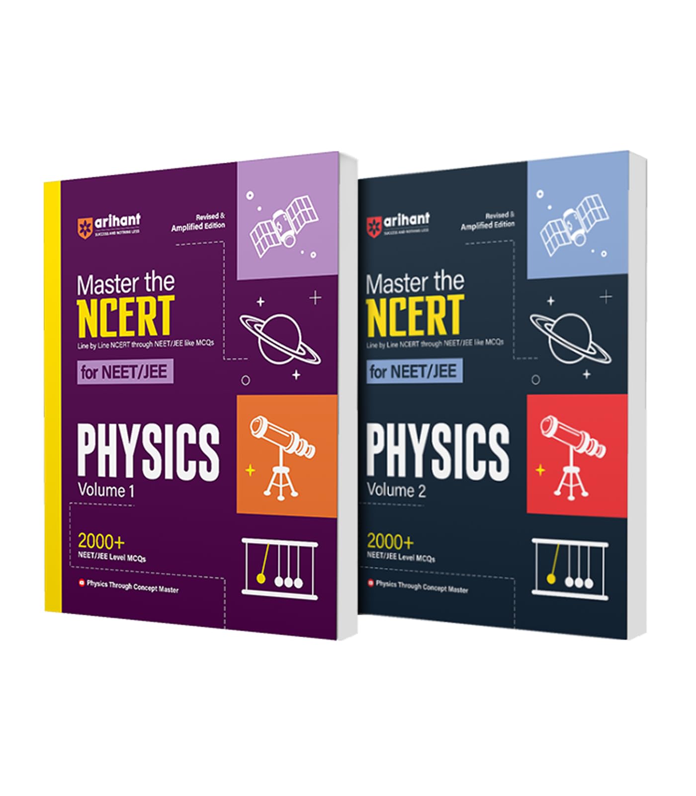 Arihant Master The NCERT For NEET /JEE 2025 Physics Volume-1&2 | 2000 ...