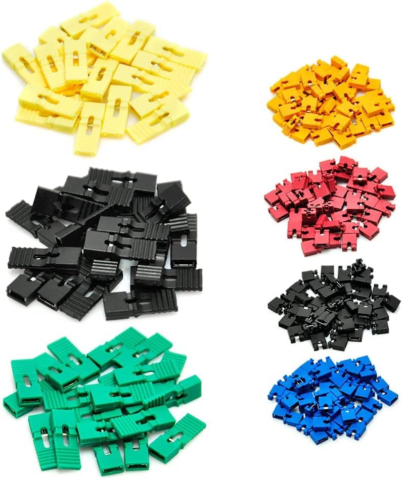 Amazon.com: Gikfun 2.54mm Standard Computer Jumper Caps Short Circuit ...