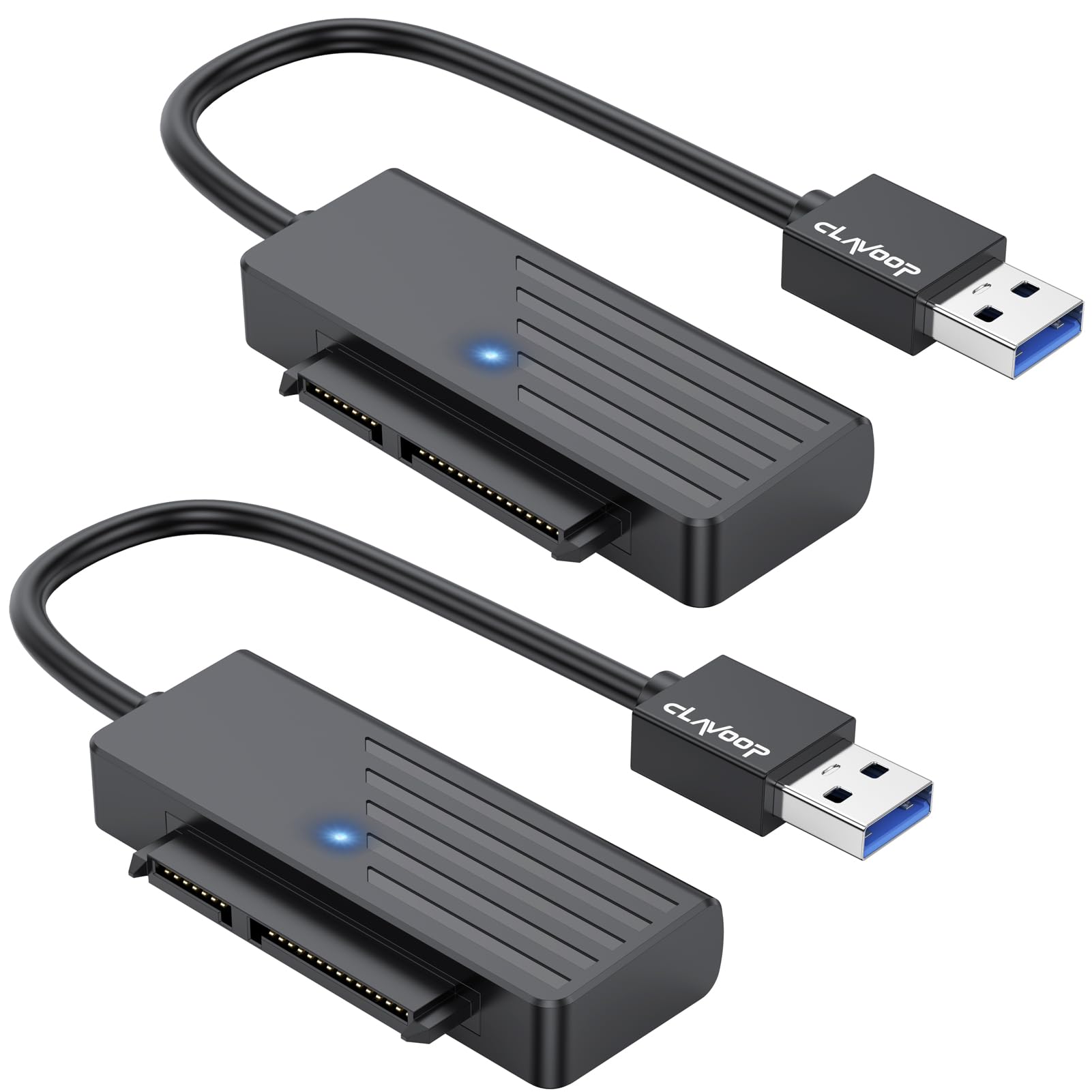 Amazon.com: CLAVOOP SATA to USB 3.0 Adapter 2 Pack, USB SATA III Hard ...