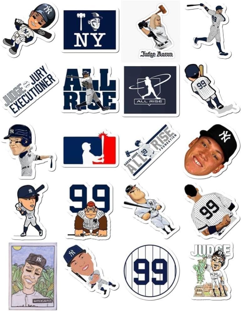 Amazon.com: 20 Pcs Value Pack Aaron Decal Judge Sticker Waterproof ...