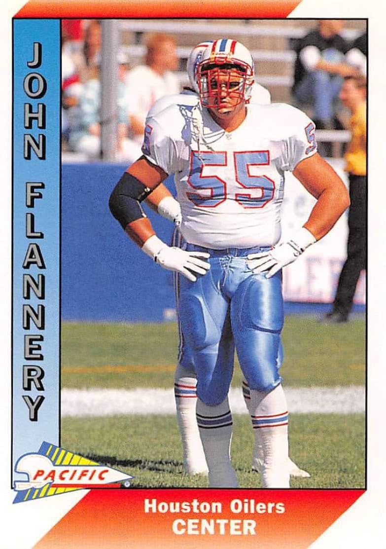 Amazon.com: 1991 Pacific Football #589 John Flannery RC Rookie Card Houston Oilers Official NFL ...