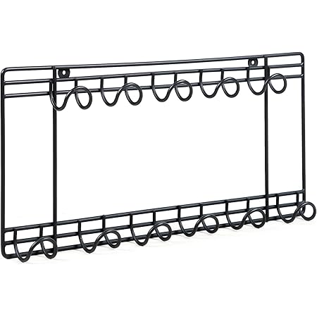 Double Garden Tool Rack - Wall Mounted Tool Holder, Hanging Rack with ...
