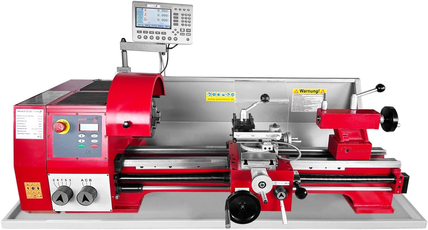 PAULIMOT Drehmaschine SIEG SC10, 1500 Watt, 700 mm Spitzenweite mit ...