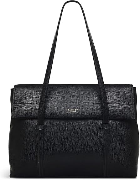 RADLEY London Rivington Women’s Medium Leather Flapover Workbag, Black ...