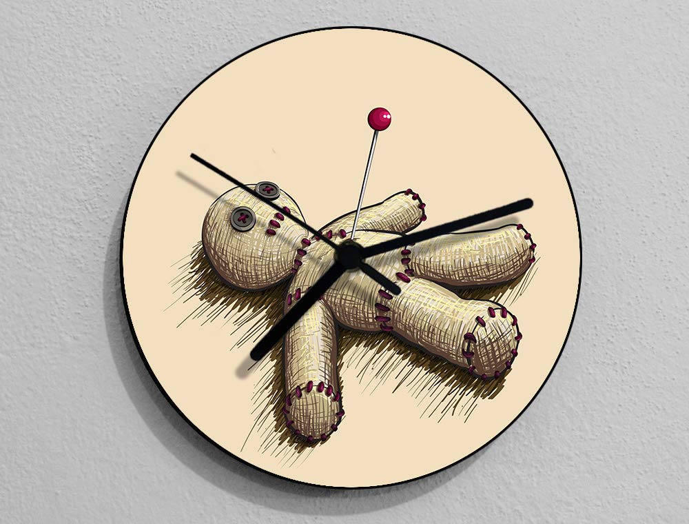 Voodoo Doll - Wall Clock : Amazon.co.uk: Home & Kitchen