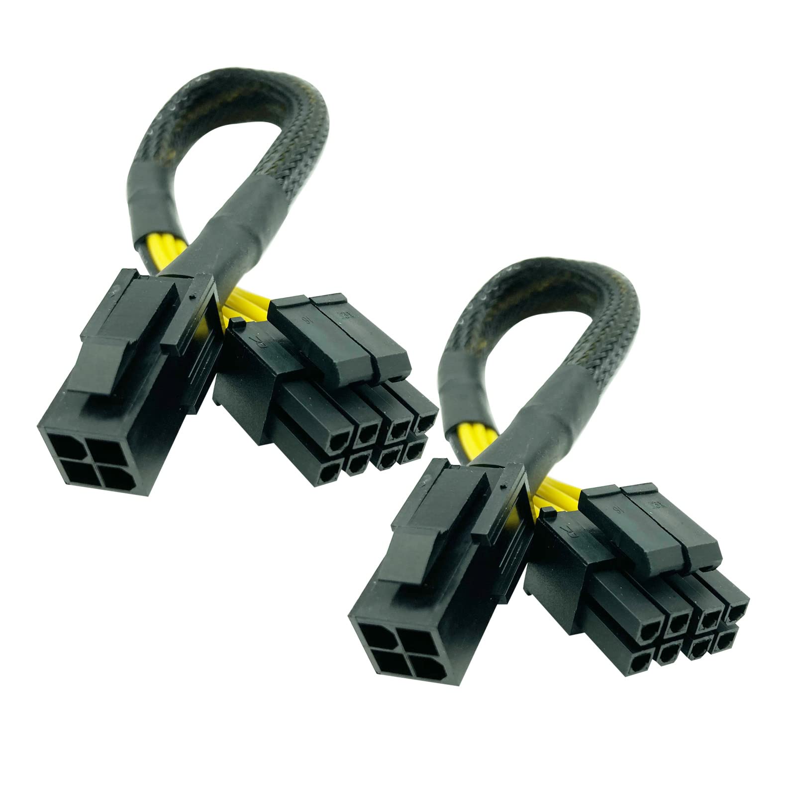 Amazon.com: 4-pin Male to 8-pin (4+4) Female Motherboard CPU Power ...