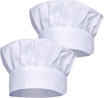 STBNVF 2Pcs Chef Hat, Chefs Hat, Chef Hats for Men, Chef Hats, Chef Hat ...