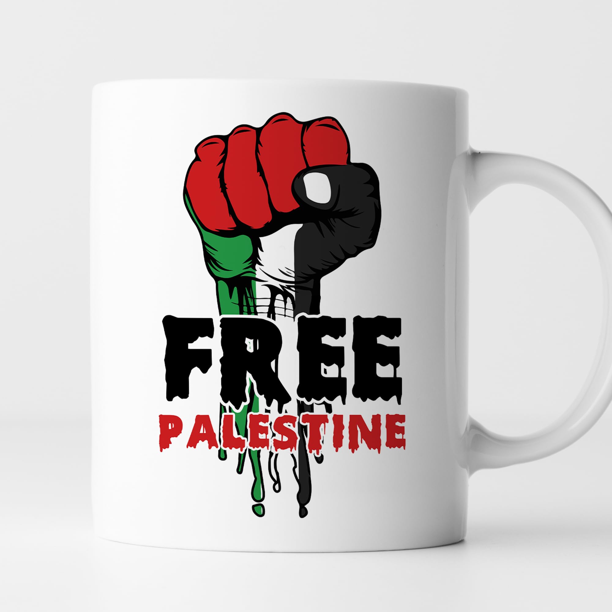 Amazon.com: TODOLIA -11Oz- Free Palestine Coffee Mug, Gaza Palestine ...
