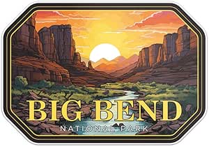 Amazon.com - Big Bend National Park Sticker - Waterproof Vinyl Decal ...