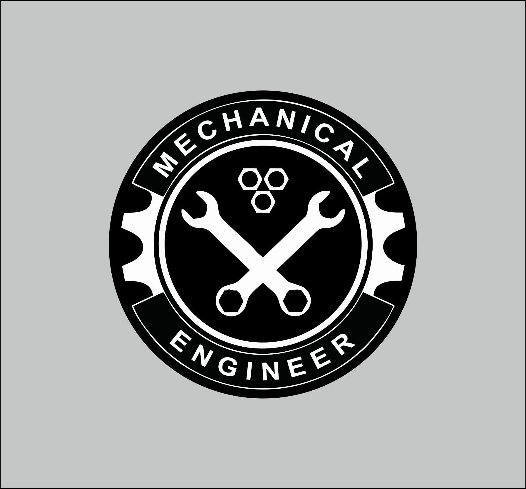 BFRC 3D Embossed Car Bike Engineer Sign Logo Badge Sticker Universal ...