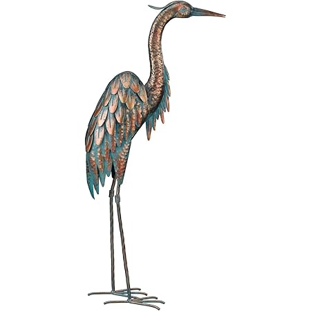 Amazon.com : Regal Art & Gift 10868 Bronze Preening Heron Standing Art ...