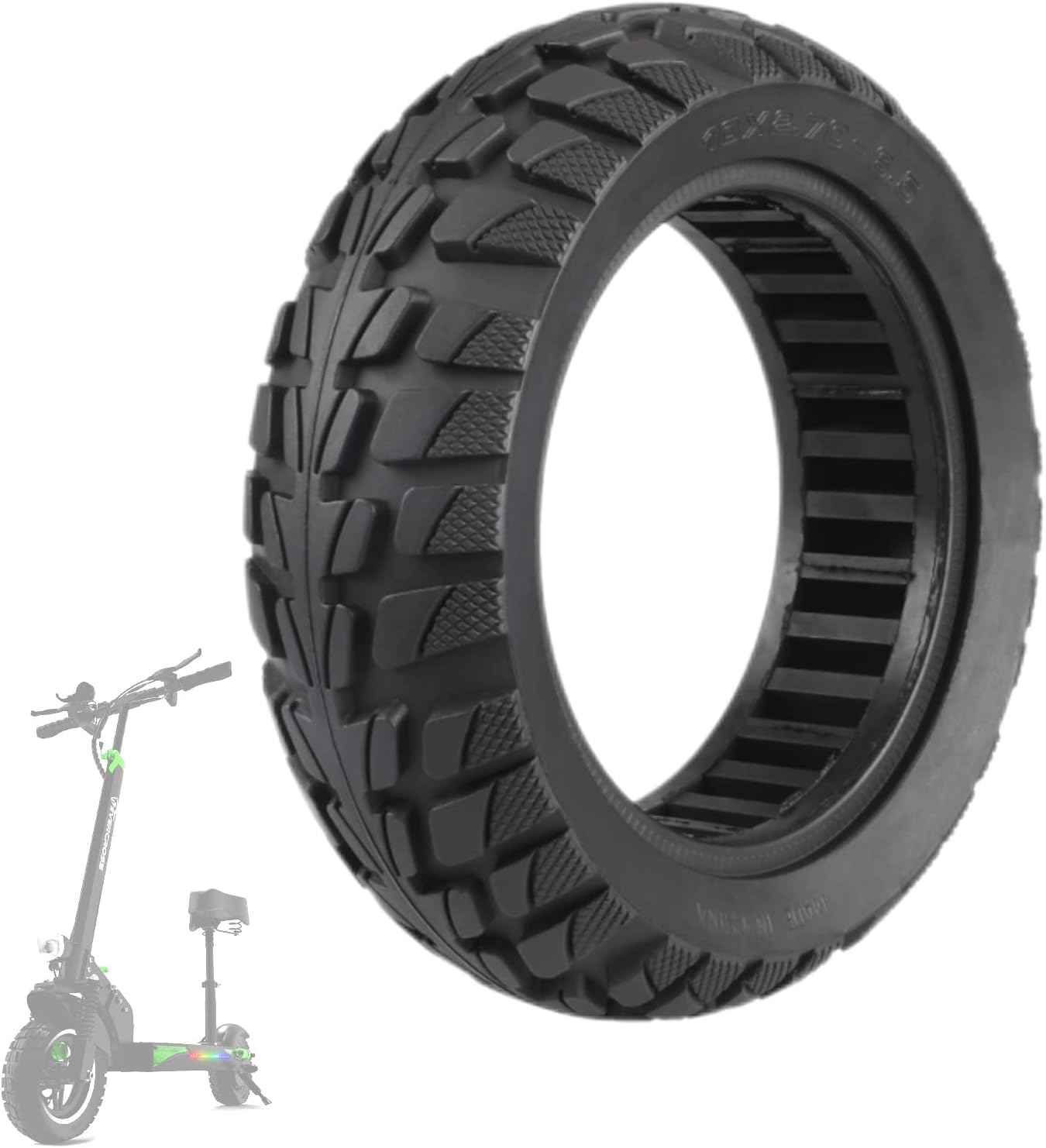 10 Inch Scooter Tyre, 10x2.70-6.5 solid Rubber tire 70/65-6.5 Scooter ...