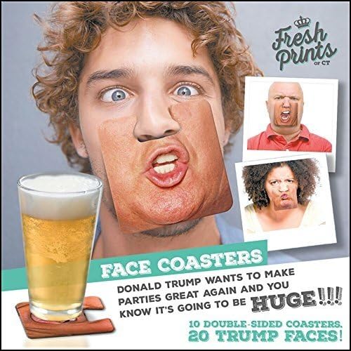 Amazon.com: President Donald Trump Face Novelty Coasters : Home & Kitchen