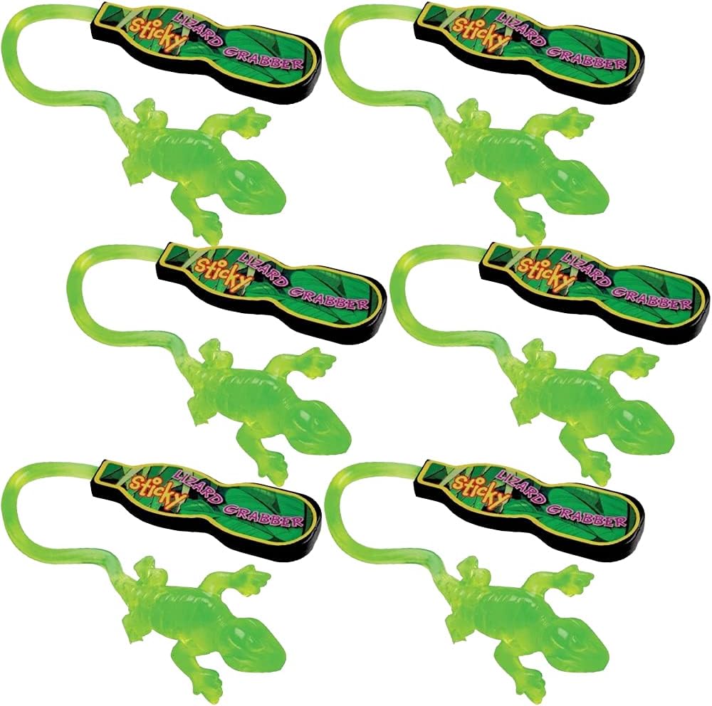 Amazon.com: ArtCreativity Sticky Lizard Grabbers, Set of 6 Toy for Kids ...