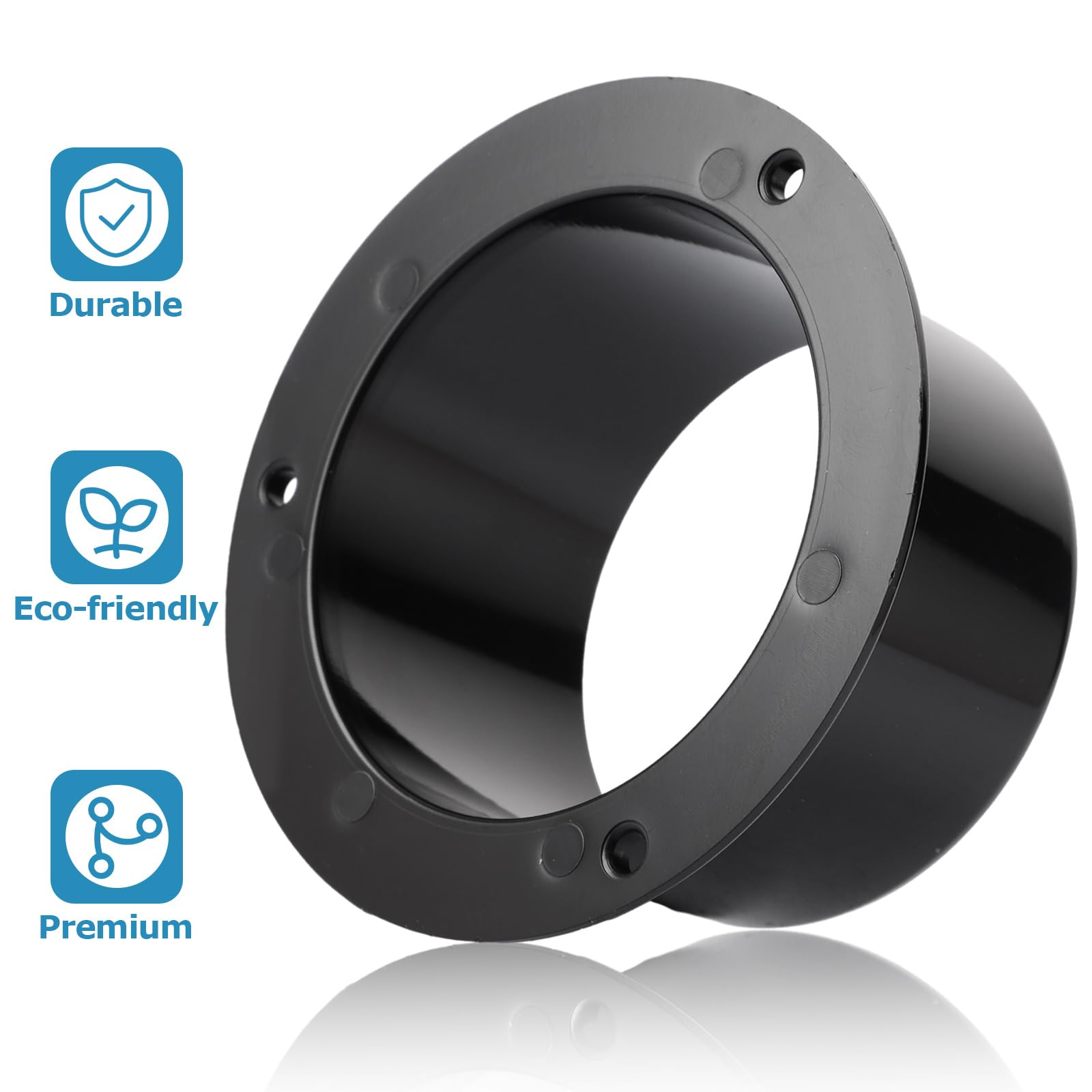 Snapklik.com : 3 Inch Duct Connector Flange, 6 Pack 75mm Plastic ...