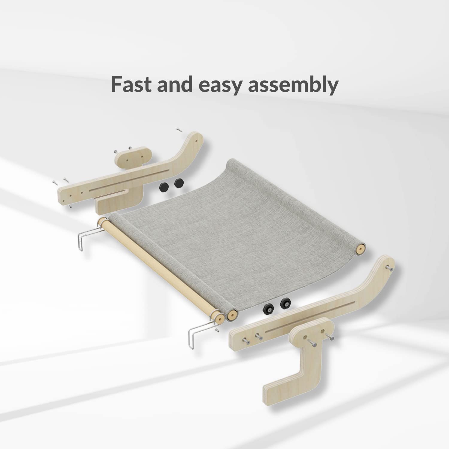 PET SHACK Large Cat Window Perch - Sturdy Cat Hammock Window Seat with ...