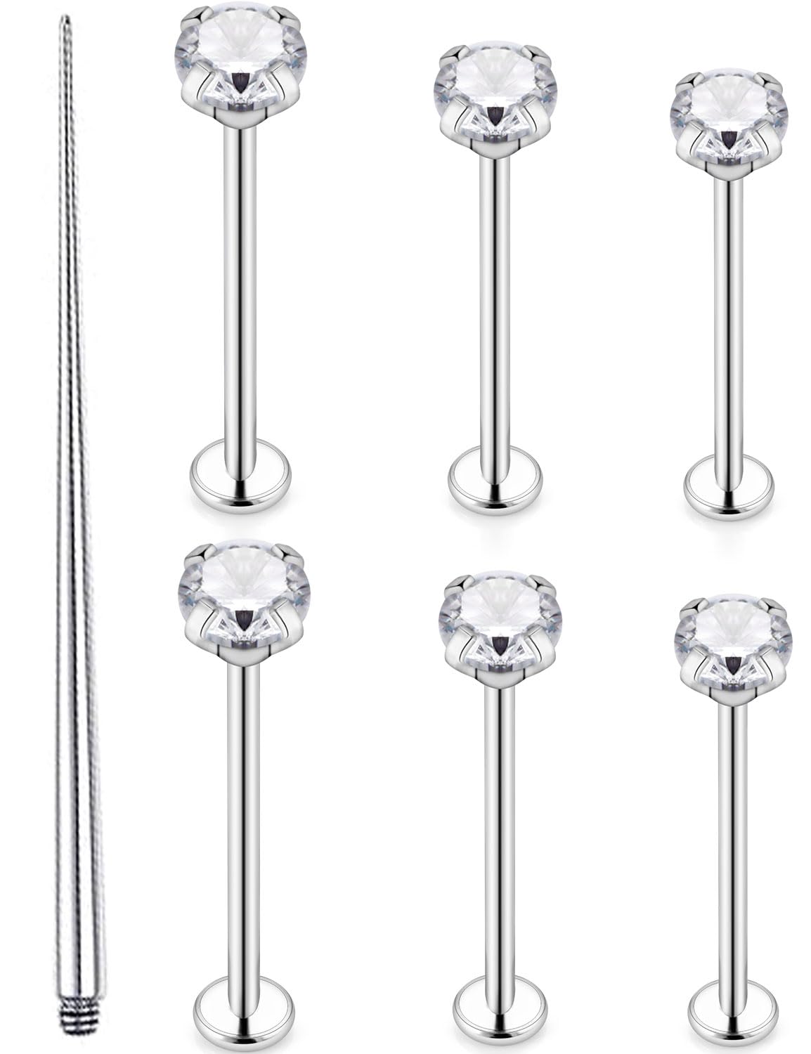 Amazon.com: Pexveiuu 16G Dimple Piercing Jewelry for Cheek 16 Gauge ...