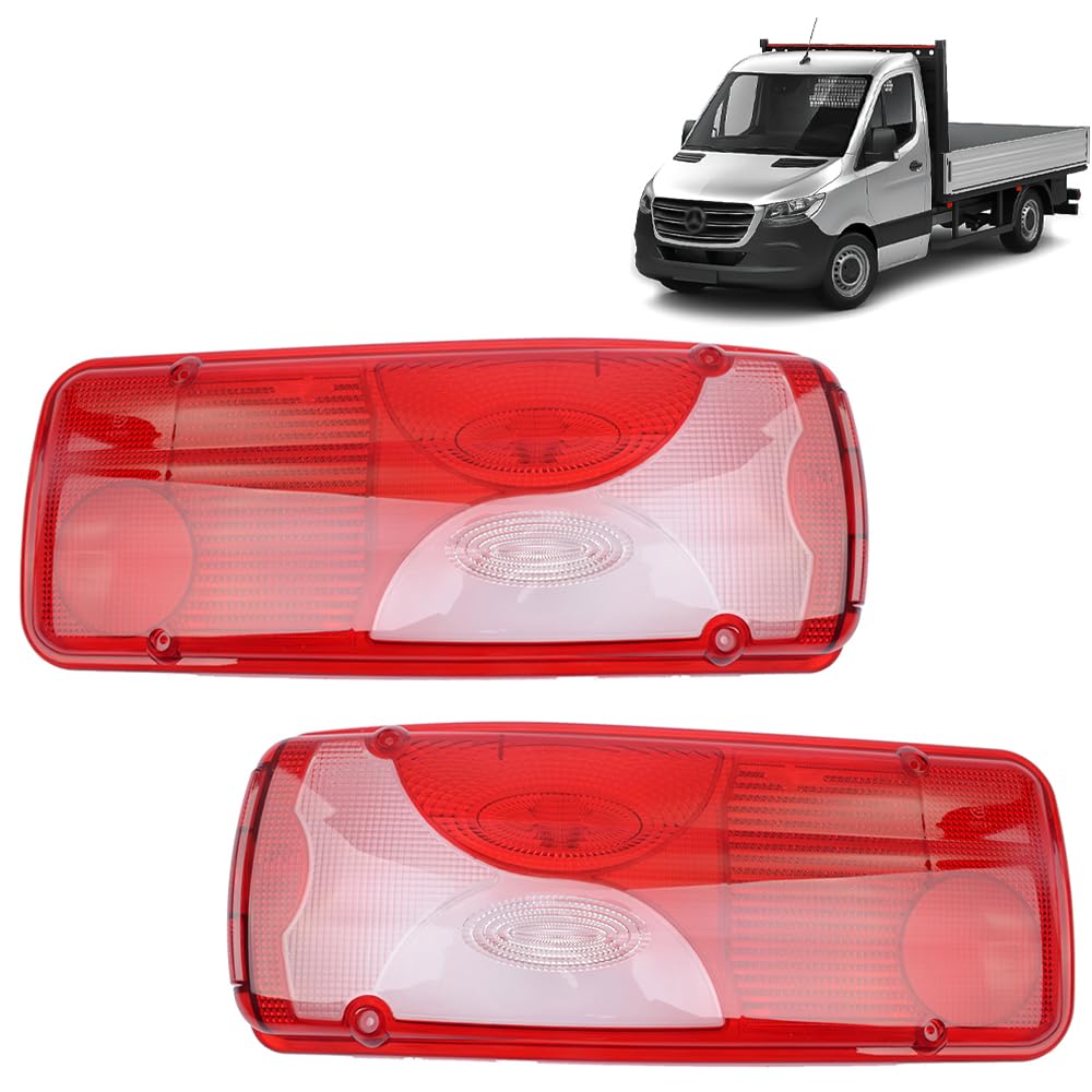 ROBUST Chassis Cab Clear Rear Light Lens Right + Left Side for Mercedes ...