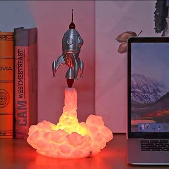 Rocket Lamp 3D Print Nuke Lamp Space Shuttle Lamp Rocket Kit Desktop ...