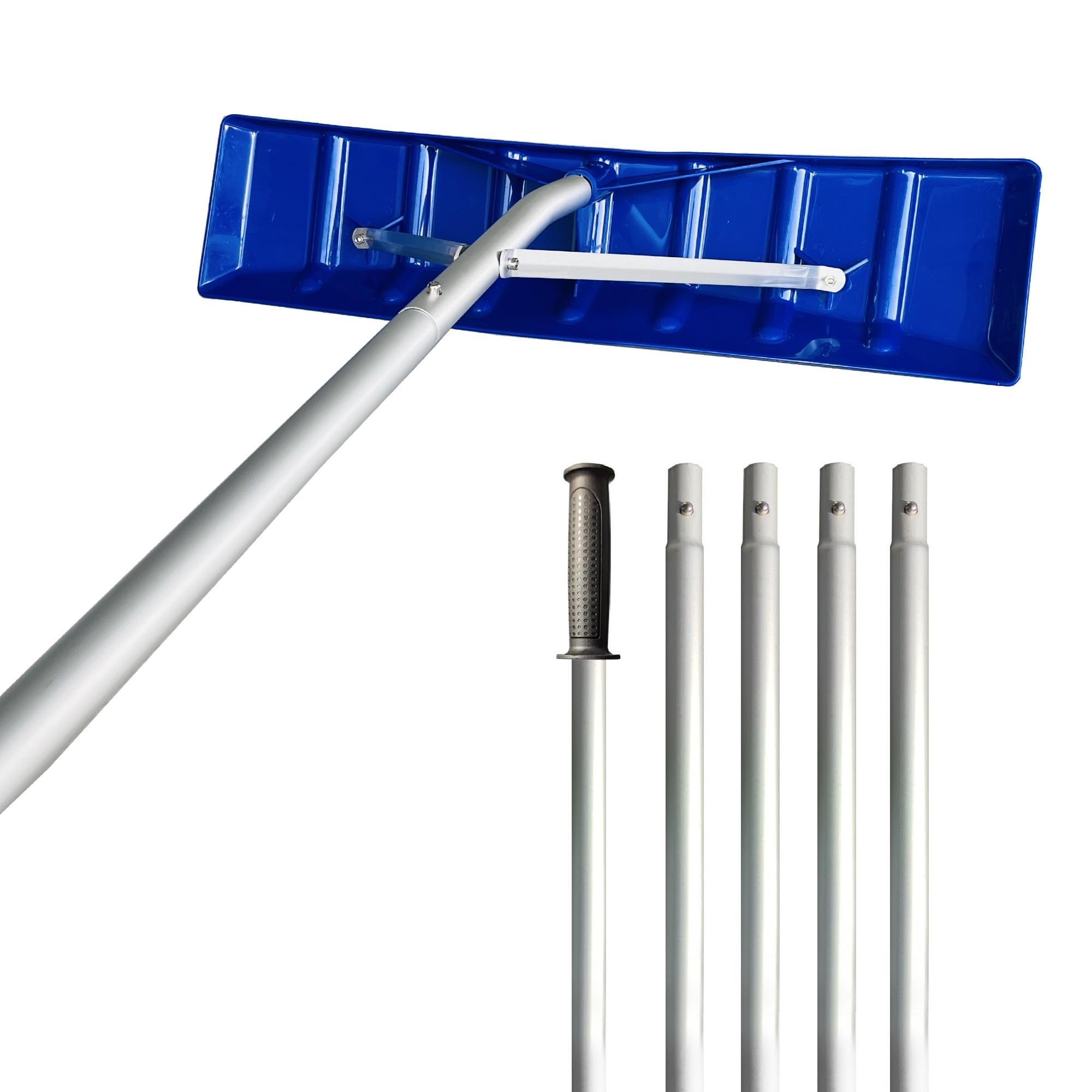 Amazon.com : MTB Garden 20 Feet Snow Roof Rake, 25 Inch Blue Poly Blade ...