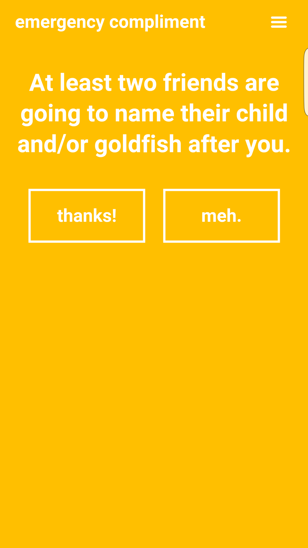 Emergency Compliment - App on the Amazon Appstore