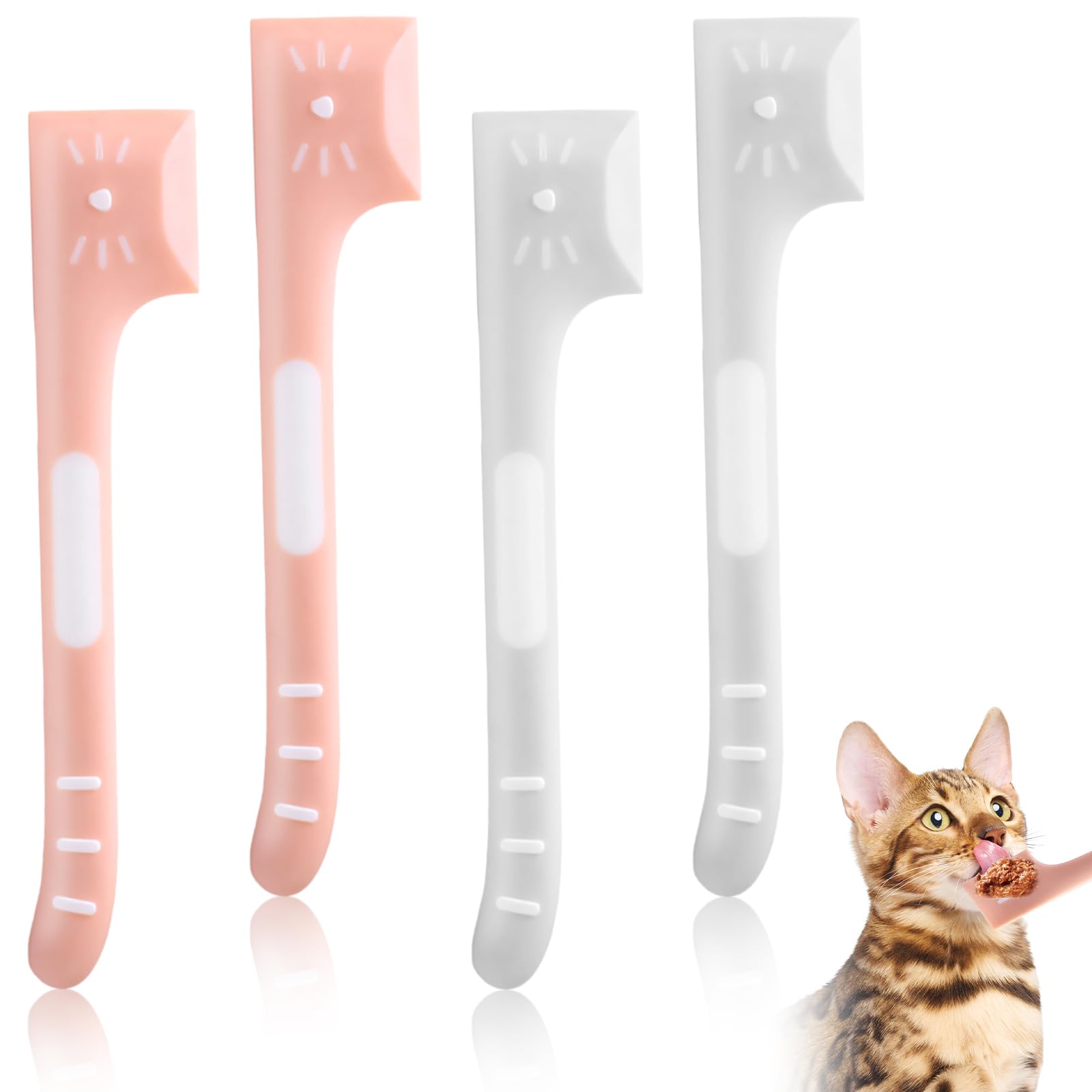Amazon.com: Cat Food Spoon - 4Pcs Cat Spoons for Wet Food Cat Food ...