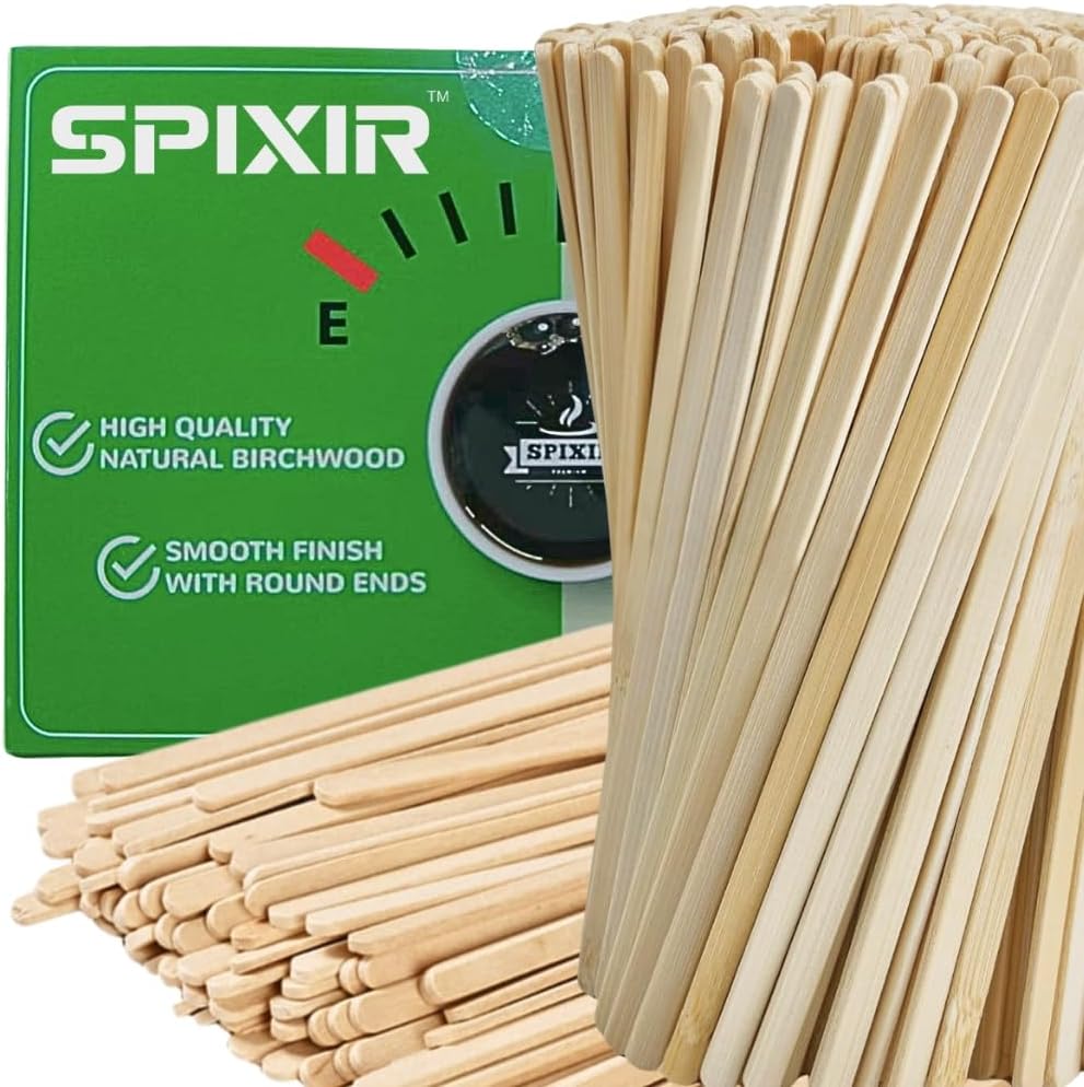 Amazon.com: SPIXIR Wooden Coffee Stirrers, 500 Disposable Coffee Stir ...