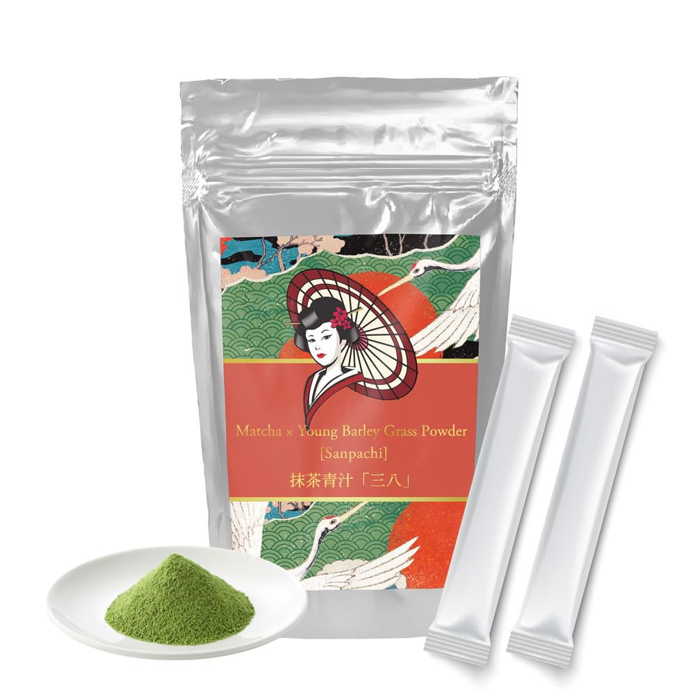 Amazon | Matcha x Young Barley Grass Powder Supplement カテキンたっぷり[毎日美味しく ...