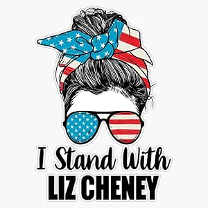 Amazon.com: I Stand with Liz Cheney Bumper Sticker Vinyl Decal 5 ...