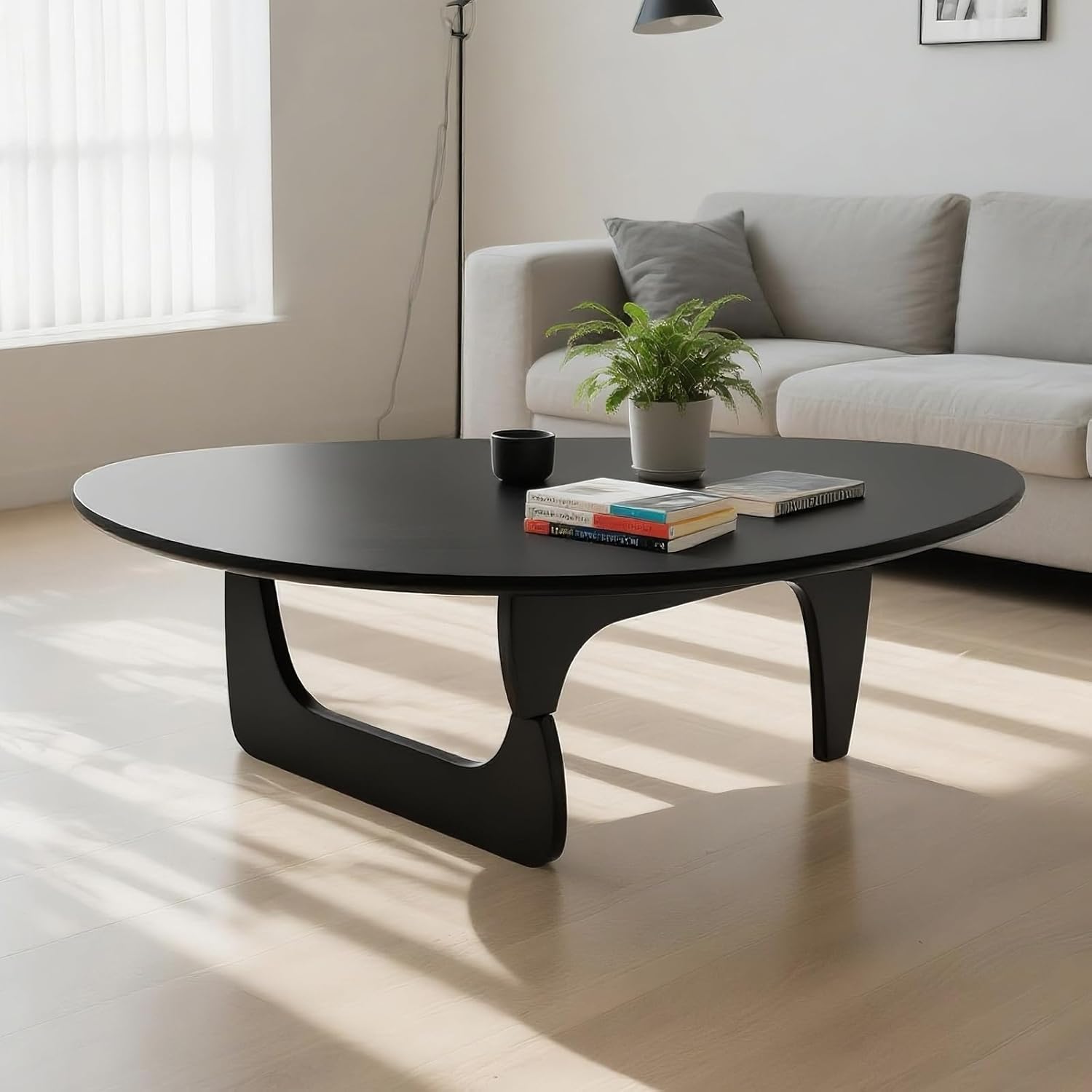 Amazon.com: Solid Wooden Modern Triangle Coffee Table: Unique Funky ...