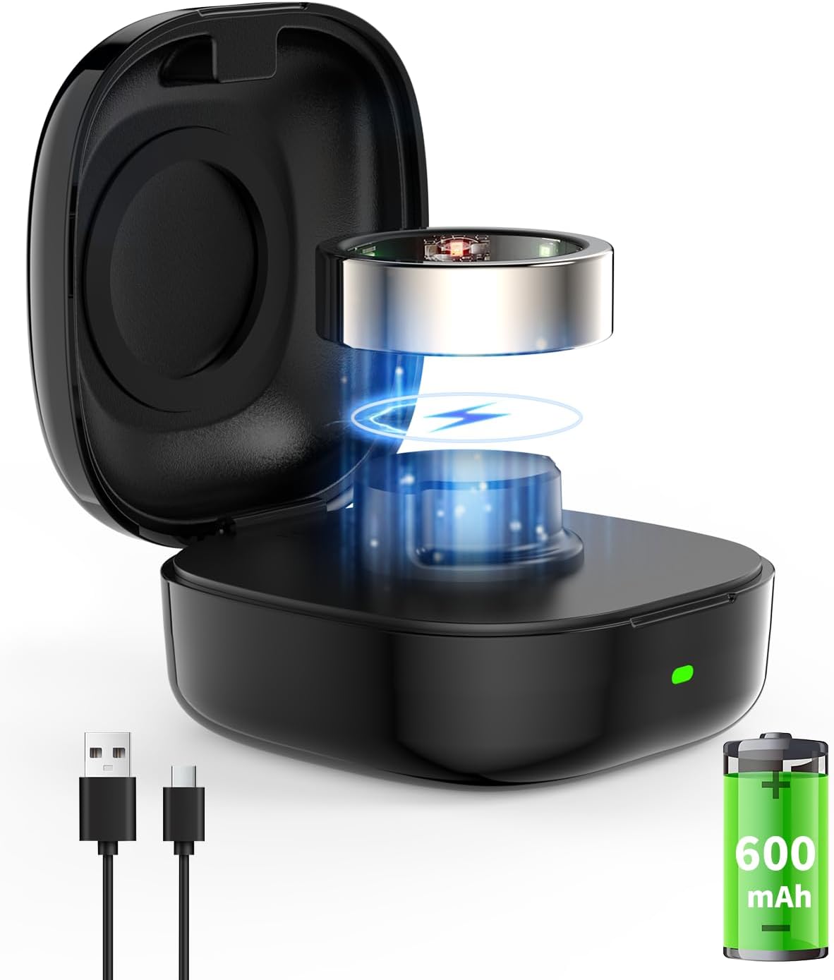 Amazon.com: Oura Ring 4 Charger - Size 10 - Charging Dock and USB-C ...