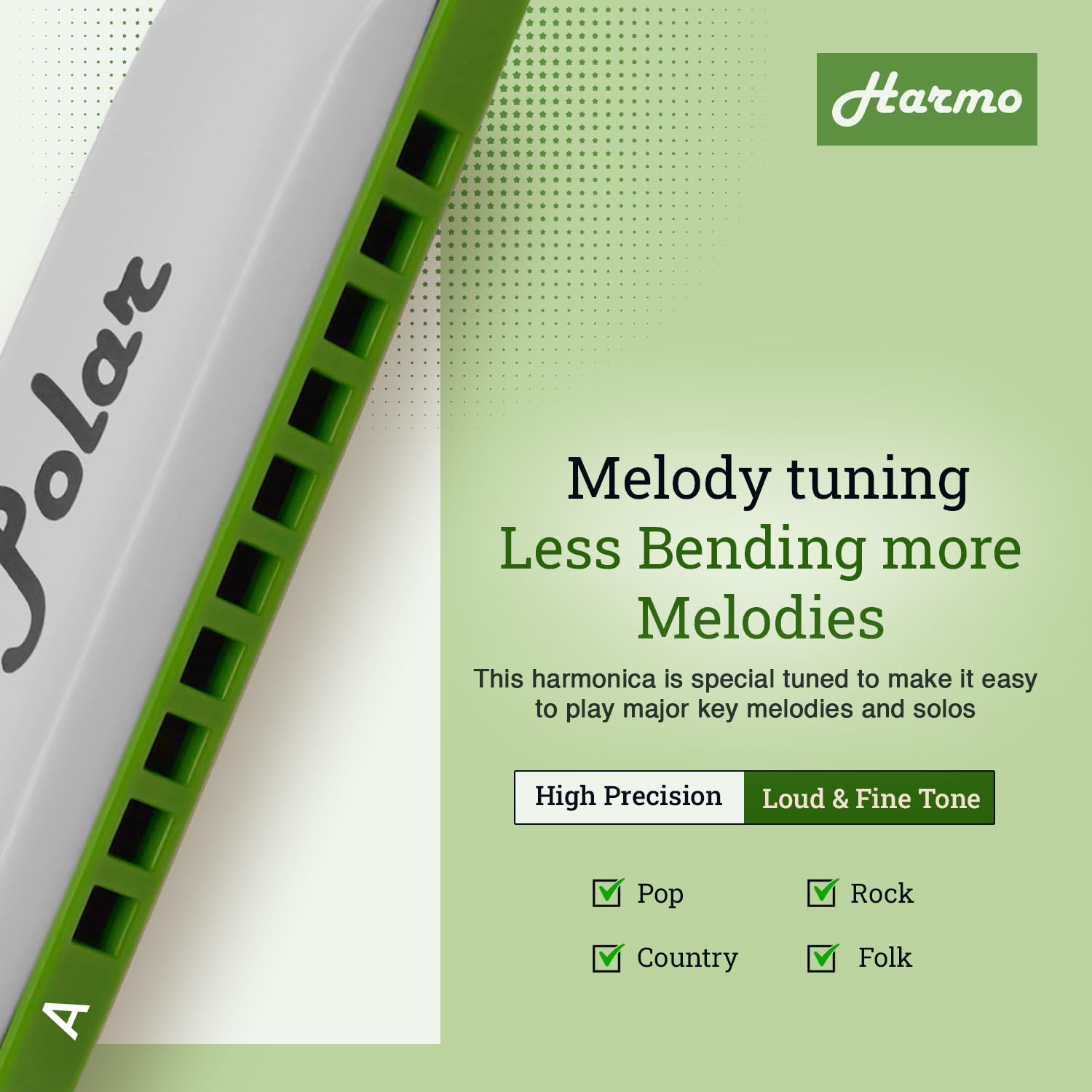 Snapklik.com : Polar Diatonic Melody Tuned Harmo Harmonica Key Of A ...