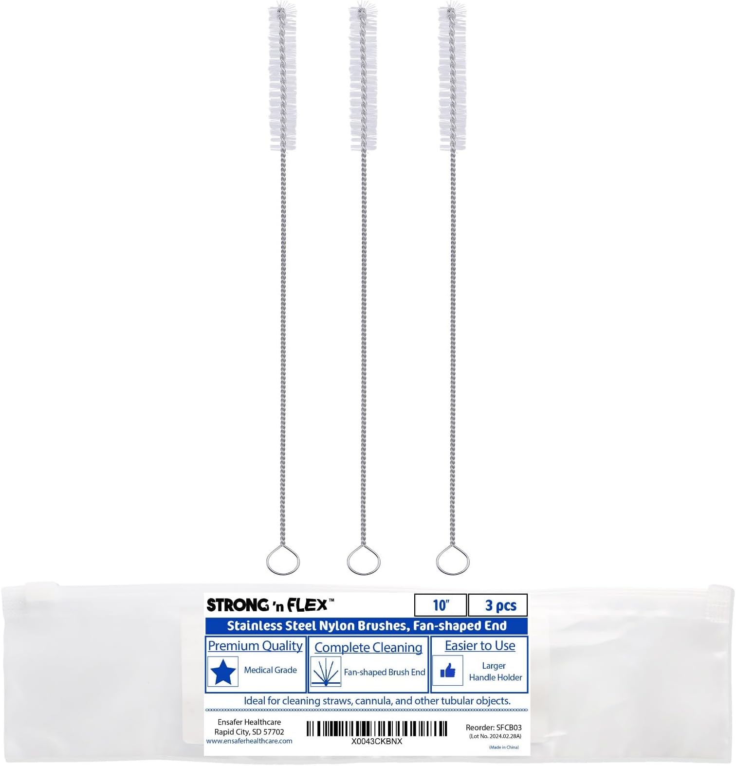 Amazon.com: Rotema Straw Cleaning Brush, Everyday Household Straw ...