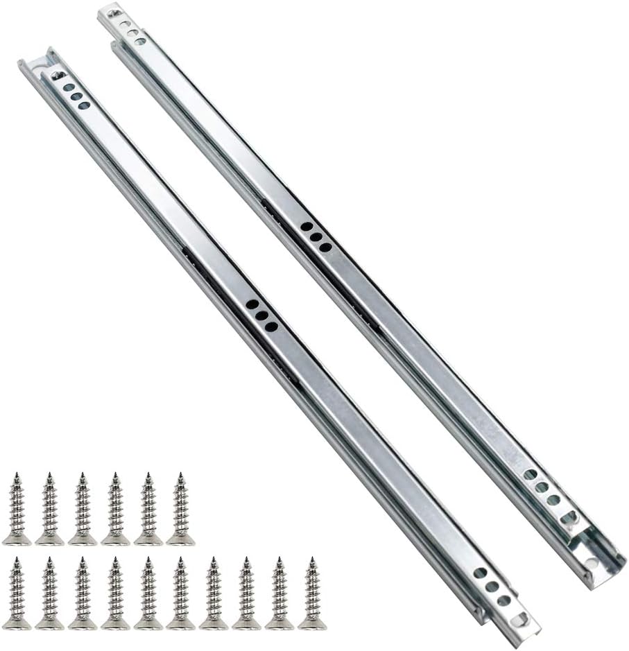 Kemcatui 16 Inch Drawer Slides, Heavy Duty Drawer Slide, Ball Bearing ...