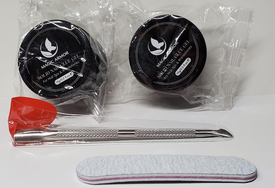 Amazon.com: MAGIC ARMOR Soild Nail Glue Gel,30g Soild Nail Glue for ...